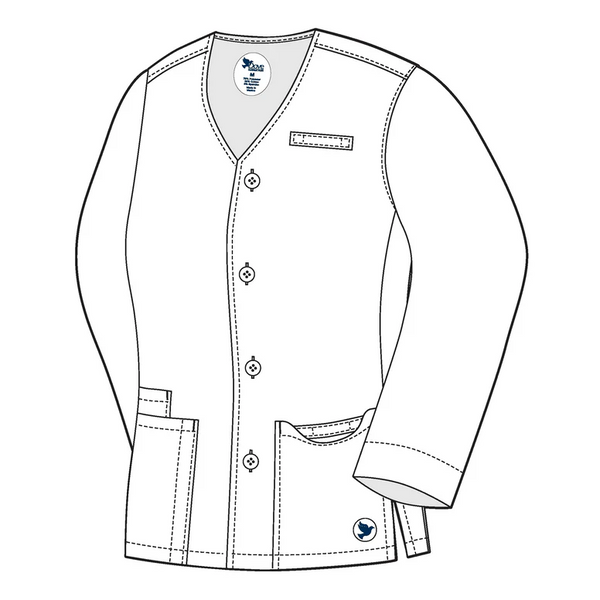 V-Neck Cardigan NS - Eastern University – Dove Uniforms